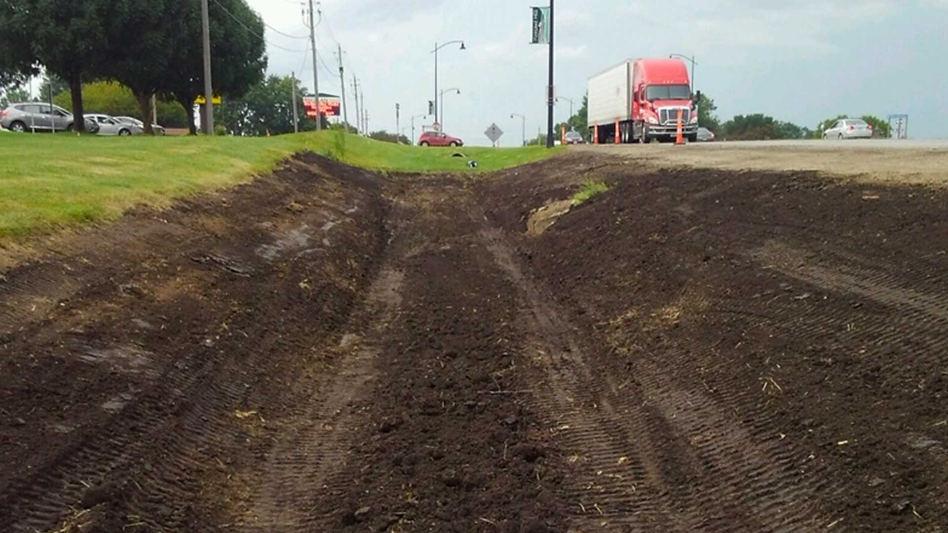 Ditch Reshaping/Erosion Control for IDOT – Iowa Earth Works