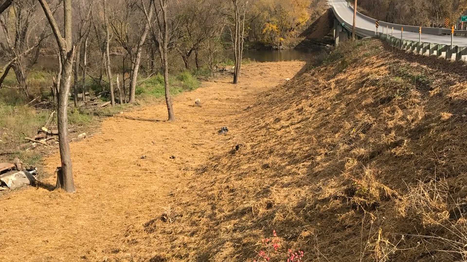 Ditch Reshaping/Erosion Control for IDOT – Iowa Earth Works